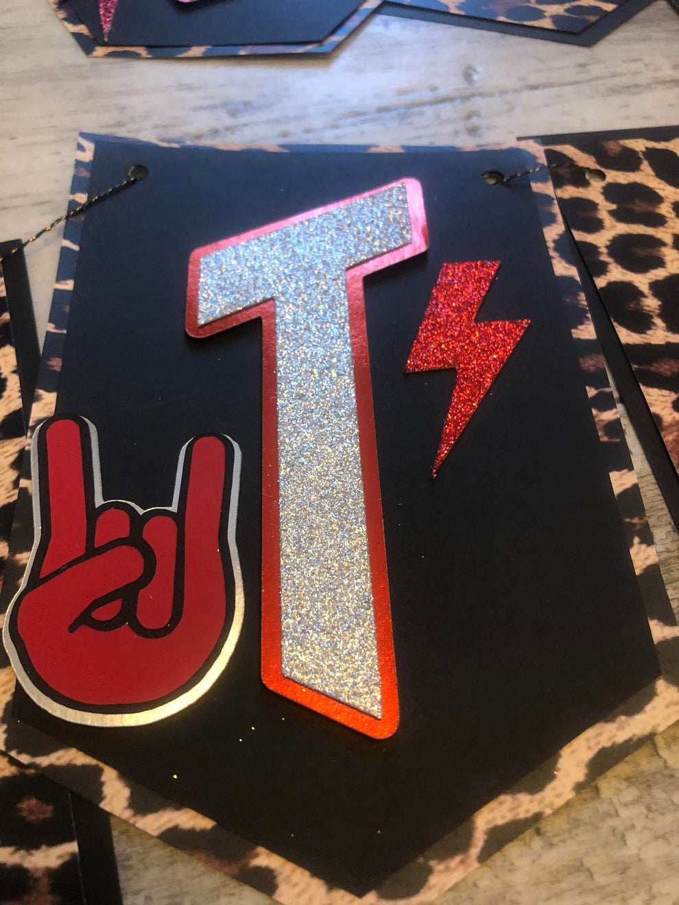 Rock N Rock Leopard Cheetah Print Rockstar 80s Rocker Theme Birthday B ...
