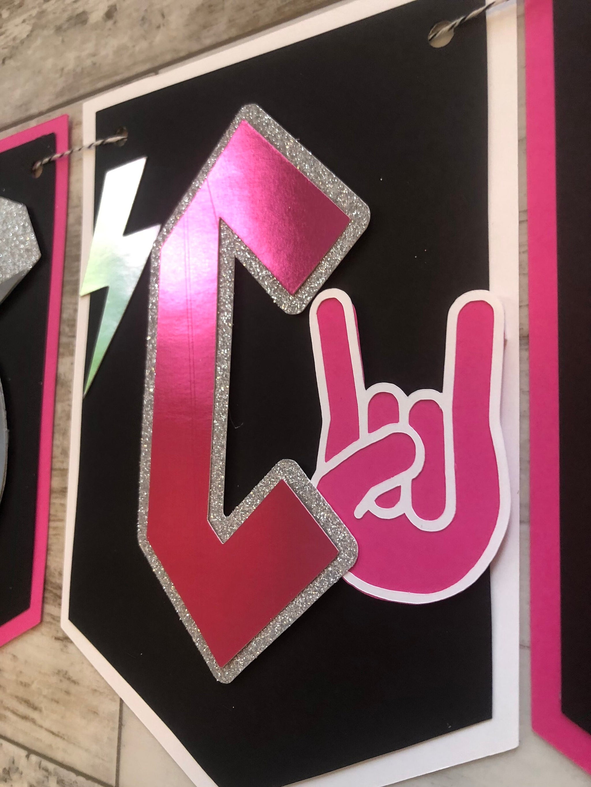 Rock n Roll Birthday Bachelorette Party Banner – Beautiful Chaos Banners